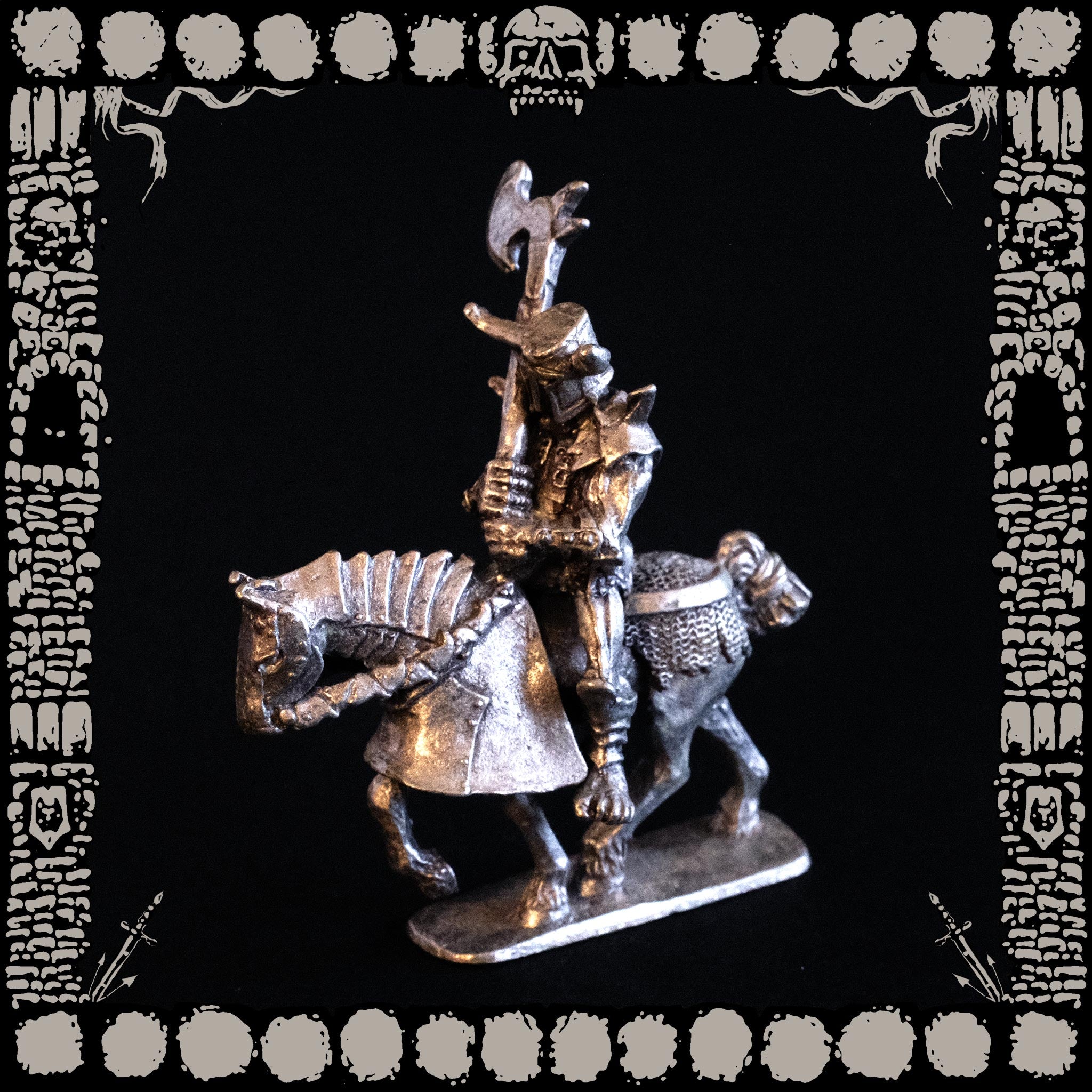 Axe Rider Pewter Figurine – HORRID REALM