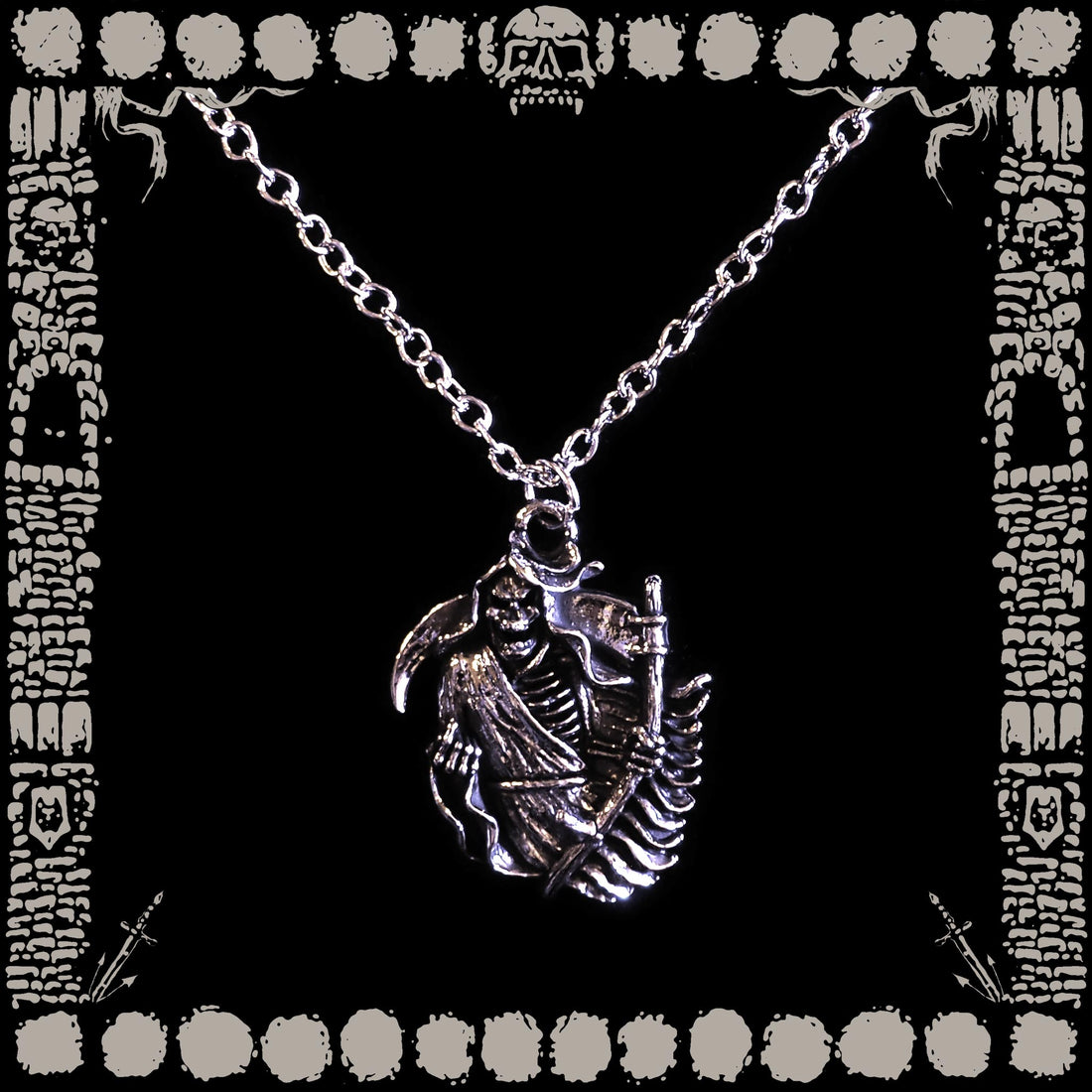 Vintage Reaper Necklace – HORRID REALM